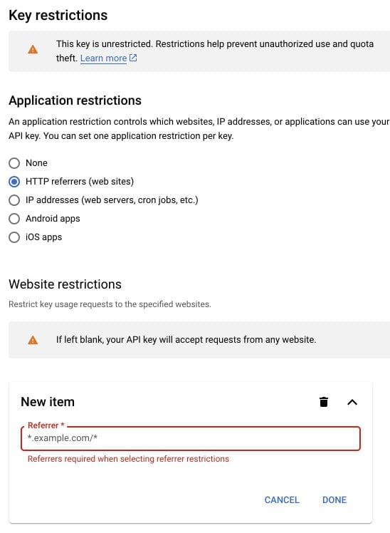 How to set up Google Maps API key - Estatik
