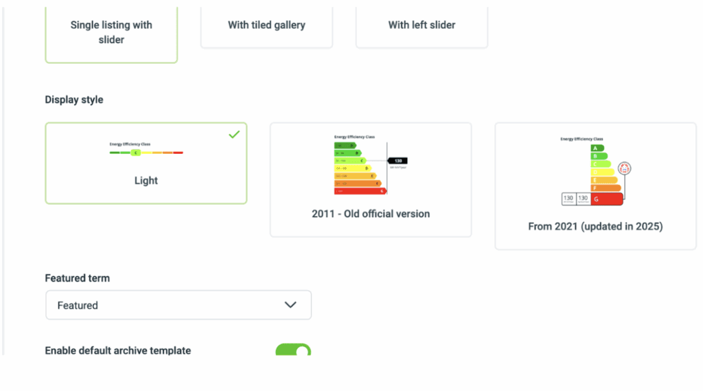 EPC & GES Energy Labels with Estatik Plugin (Free & Pro)